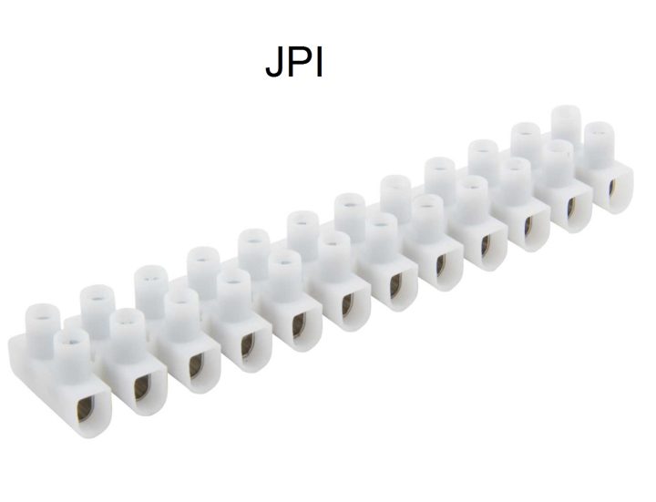 JPI Wire Terminal PVC Connector Strip 60A 12way (Pack of 10 Pcs)