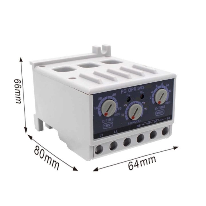 EOCR Motor Protection Electronic Over Load Relay upto 60A (OPR-SS3-60 ...