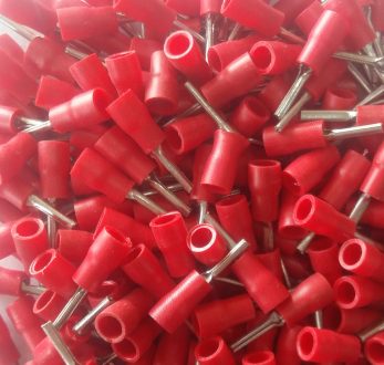 1.5mm I-type Red Insulated Thimble/ Cable Lug 100pcs