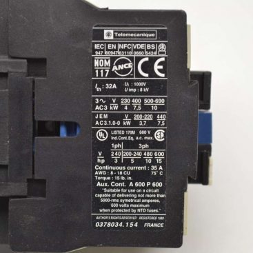 Telemecanique LC1 D1810 Contactor > Automation & Controls
