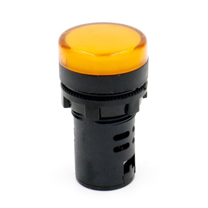 Panel LED Indicator Light 22mm (yellow) Pack of 10 Pcs