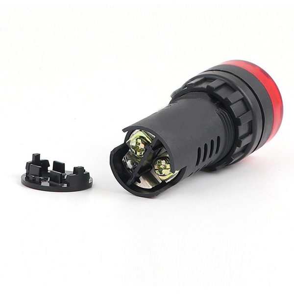 LED Indicator Buzzer Light 22mm Red (Pack of 5 Pcs)