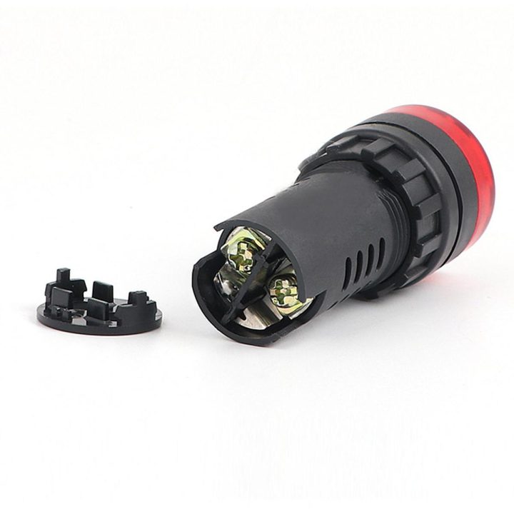 LED Indicator Buzzer Light 22mm Red (Pack of 5 Pcs)