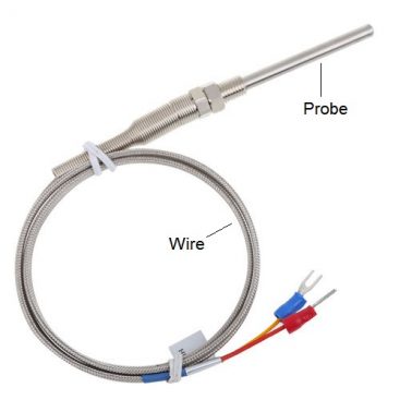 Temperature Sensor Probe 2 inch Two wire (Thermocouple) K-type Pack of 5pcs