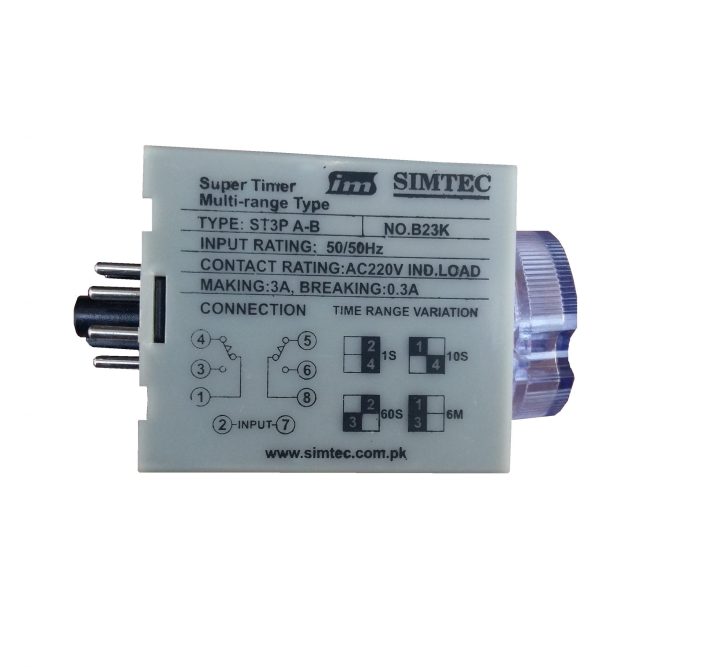 im (simtec) Time Delay Relay/ Analogue Timer (ST3P A-B) Adjustable