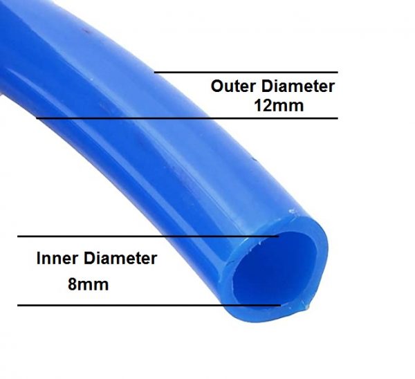 Pneumatic Pipe Roll 12mm Blue (100 meter)