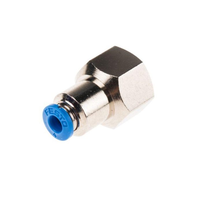 Festo Pneumatic Push-in fitting (QSF-1/8-4-B) 4mm*1/8 inch Straight Female Connector (1 piece)