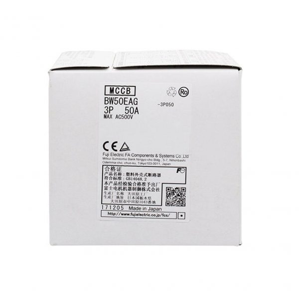 Fuji (MCCB) Moulded Case Circuit Breaker 3 Pole (BW50-EAG) 2.5kA (40A, 50A)