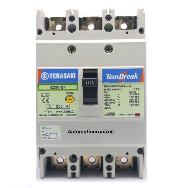 Terasaki MCCB breaker 3pole 250A Moulded Case Circuit Breaker E250 SF Tembreak