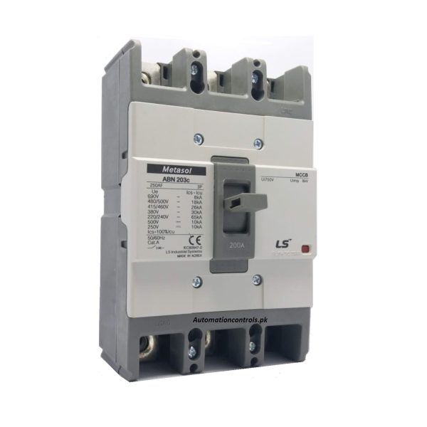 LS/LG Metasol 200A 3P MCCB Moulded Case Circuit Breaker ABN-203c