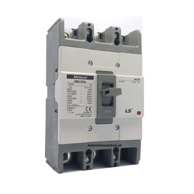 LS/LG Metasol 200A 3P MCCB Moulded Case Circuit Breaker ABN-203c