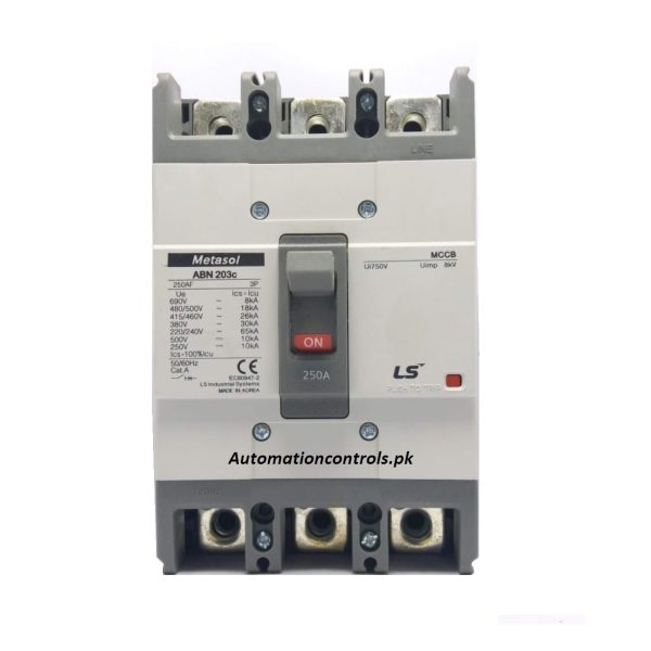 LS/LG Metasol 250A 3P MCCB Moulded Case Circuit Breaker ABN-203c